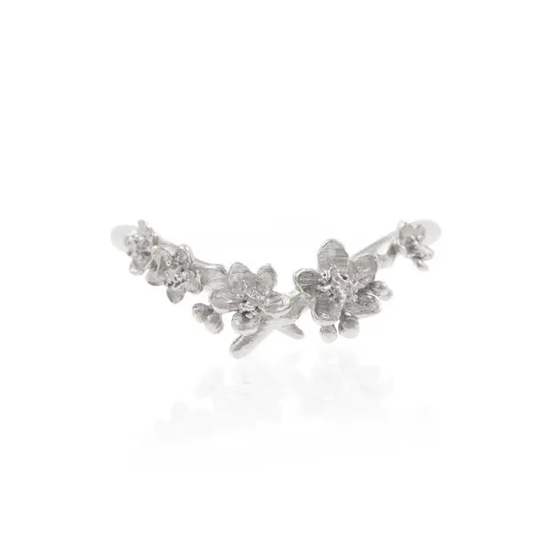 LEE RENEE Cherry Blossom Ring - Silver