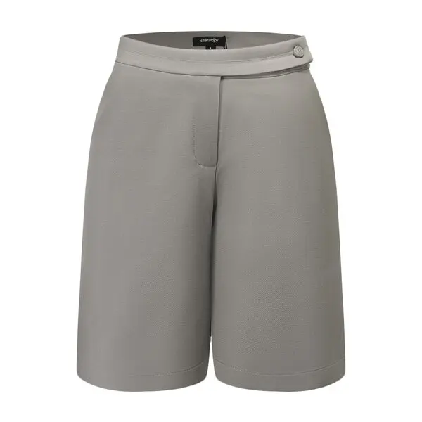SMART AND JOY Minimalist Bermuda Shorts - Grey