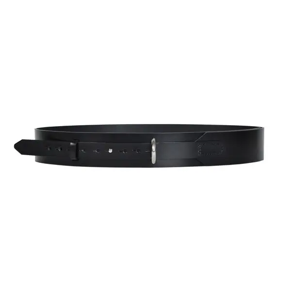 HAUTE CUIR Bela Waist Leather Belt - Black