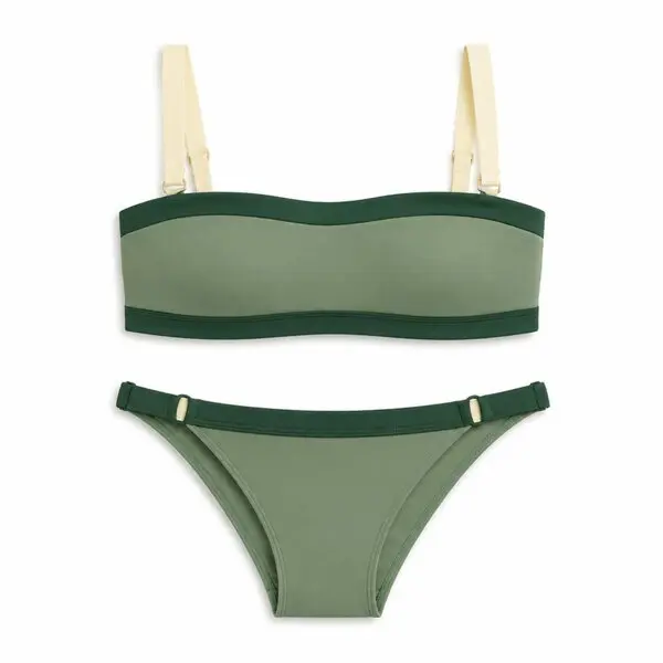YORSTRULY Baguette Bikini Bottom Khaki - Yellow
