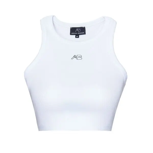 ARIANA BESTEPE Amara Crop Top - White