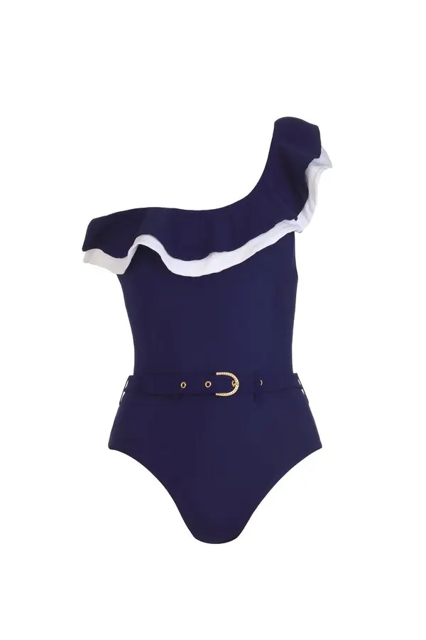 LULA-RU Amalfi Swimsuit Navy - Blue