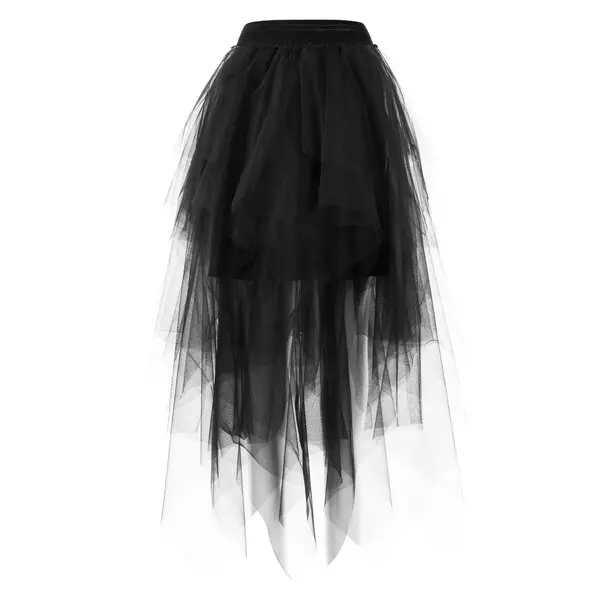 JANA COSHÈ Layered Tulle Skirt Elegant Occasion Wear - Black