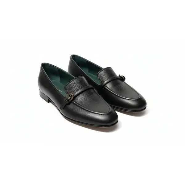BY VIRGO Maren Handcrafted Leather Loafer - Black