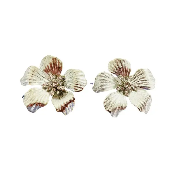 THE PINK REEF Large Floral - Silver