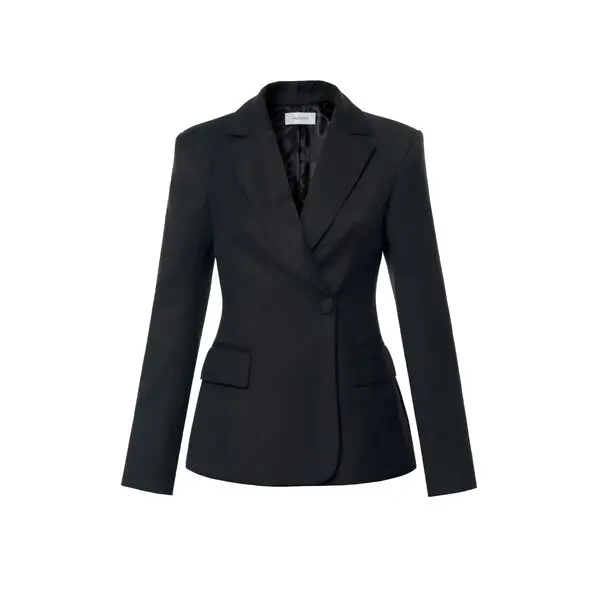 AGGI BY HALEWSKI Irene Tailored Single-breasted Blazer - Black
