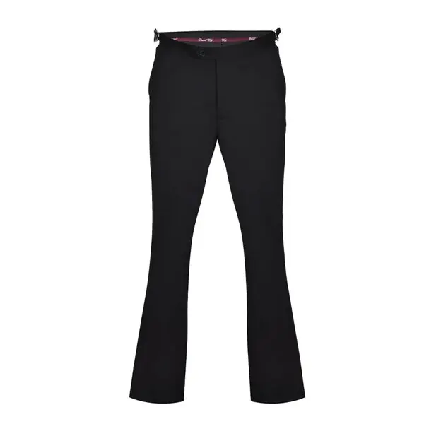 DAVID WEJ Ashford Relaxed Trouser With Side Adjusters - Black