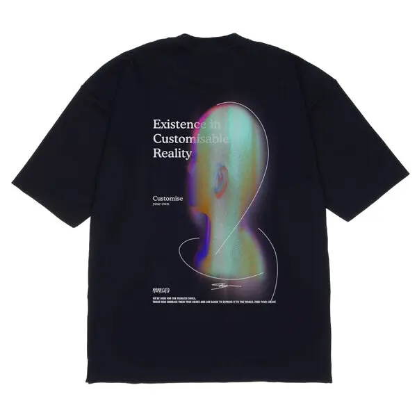 MYSIMPLICATED Oversized T-shirt Existence - Black