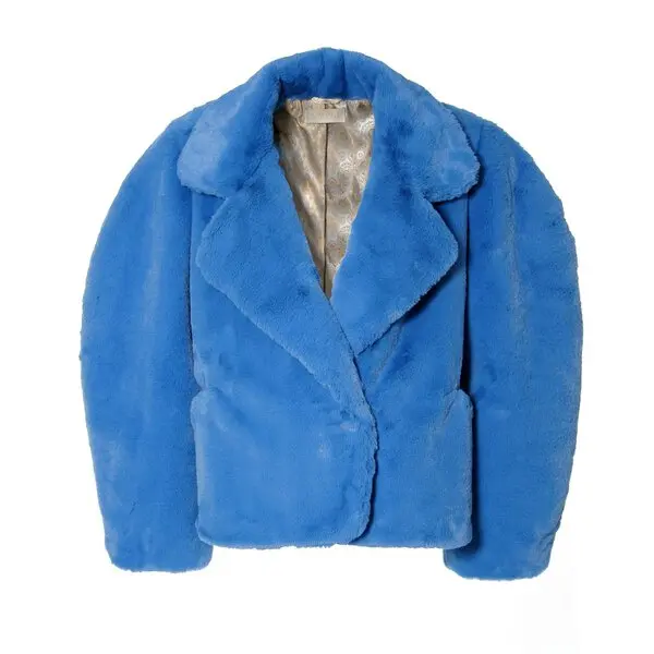 AGGI BY HALEWSKI Faux Fur Gigi Azure - Blue