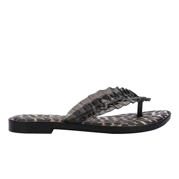 Melissa Flip Flop Slim X Ganni - Black