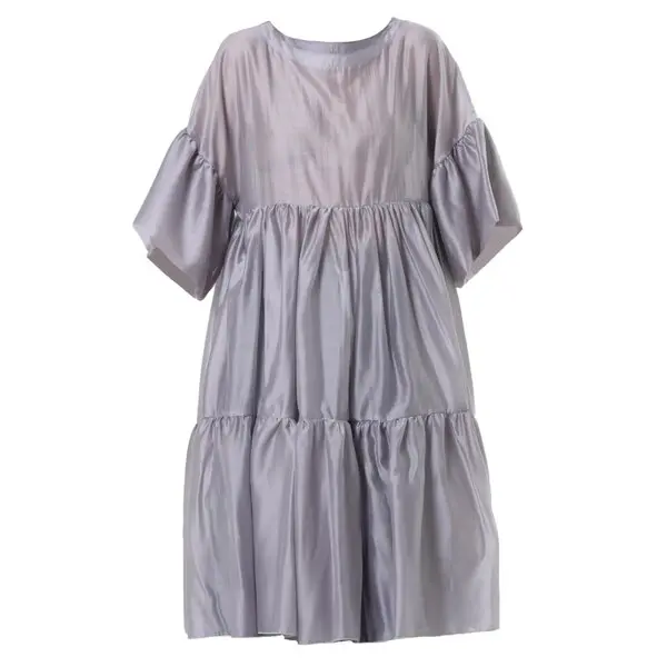 METAMORPHOZA Oversize Sheer Tunic - Silver