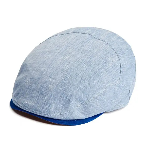 DASMARCA HATS Dasmarca Logan Sky Linen Fitted Summer Cap - Blue