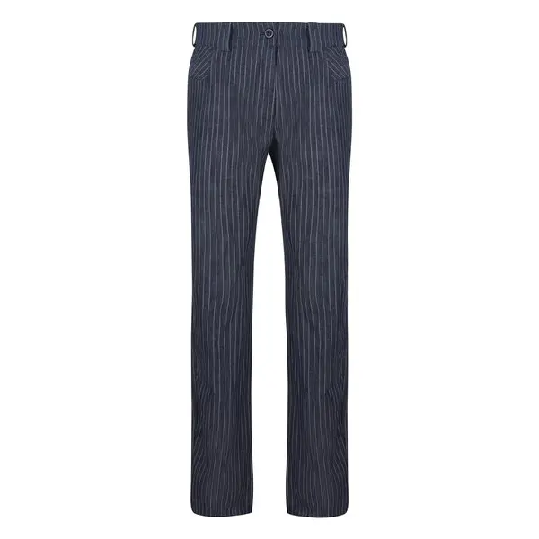 GUNDA HAFNER LTD Stripped Straight Cut Denims - Blue