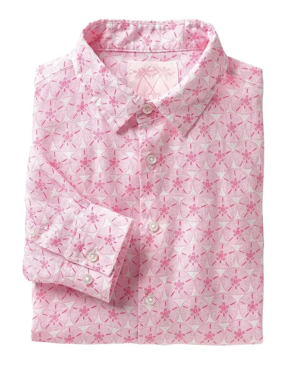 PINK HOUSE Linen Shirt Sand Dollar - Pink