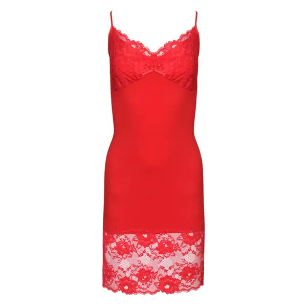 OH!ZUZA NIGHT&DAY Classic Lace Chemise Nightdress - Red