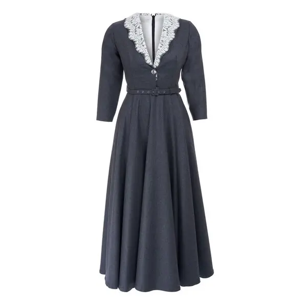 SOFIA TSERETELI Formal Wool Suitdress