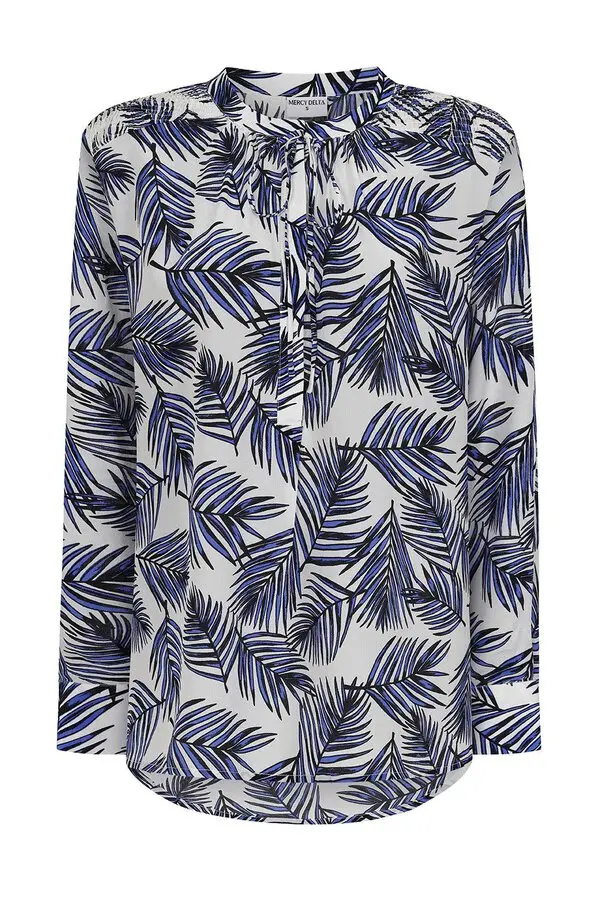 MERCY DELTA Stowe Shirt Long Island Provence - Blue
