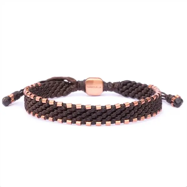 HARBOUR UK Hampton Connection Copper Rope Bracelet - Brown