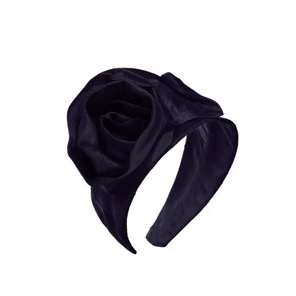 SIBI HATS Call Me Rosy Silk Headband - Purple