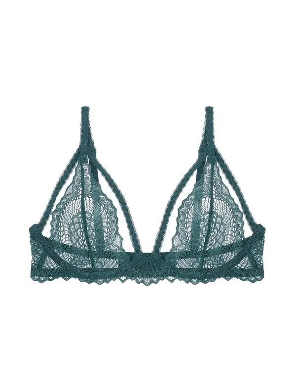 JOURNELLE Natalia Underwire Bra Emerald - Pink
