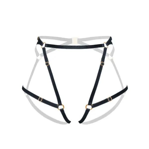 MONIQUE MORIN LINGERIE Frisson Harness - Black