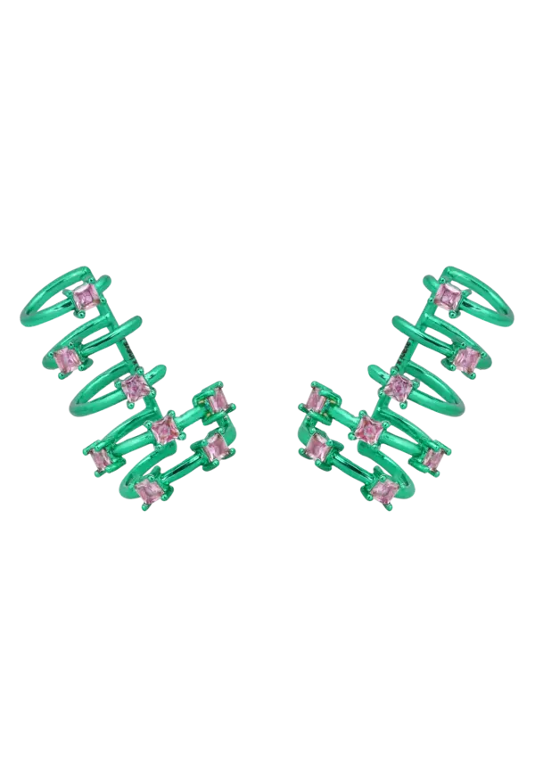 LAVANI JEWELS Togusa Ear Cuff - Green