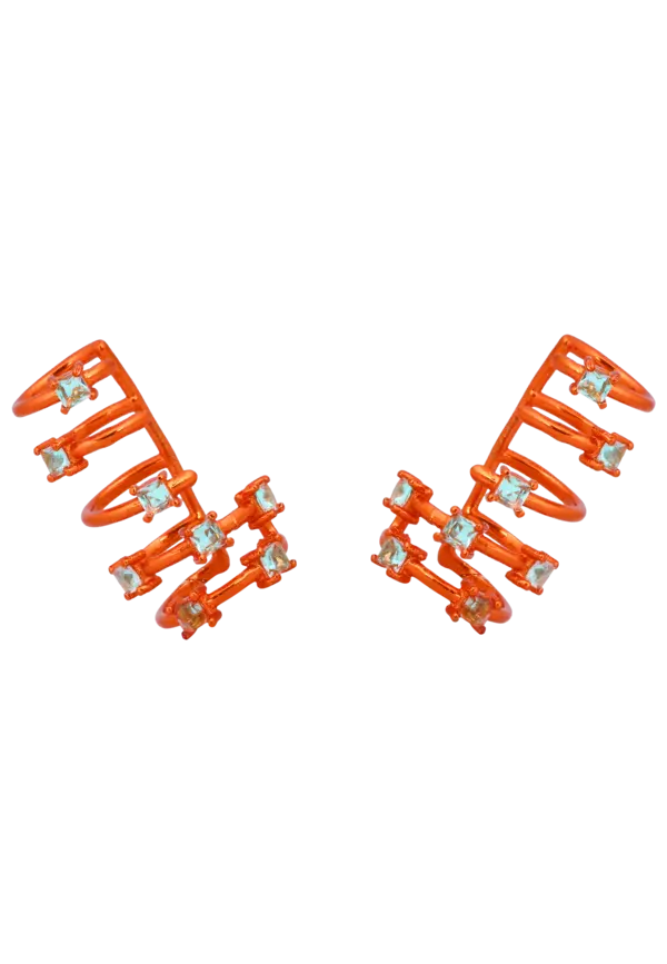 LAVANI JEWELS Togusa Ear Cuff - Orange