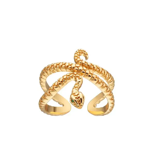 SCREAM PRETTY Snake Toe Ring - Gold
