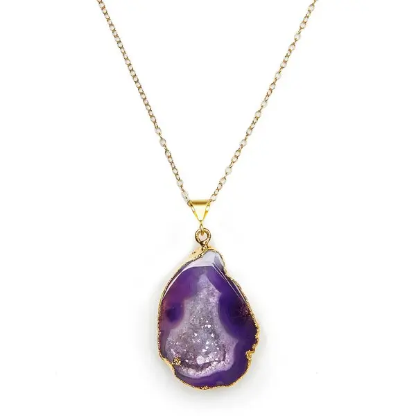 MAGPIE ROSE Rocks In The Sky Pendant - Purple