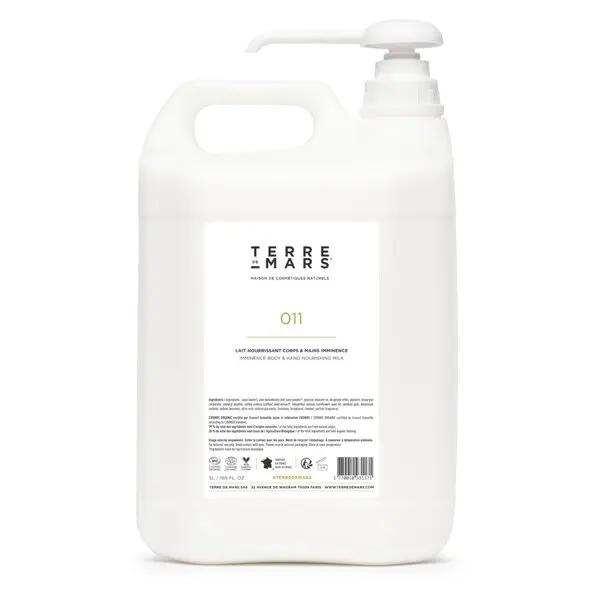 TERRE DE MARS Body & Hand Nourishing Milk Imminence Refill Five Liters - White