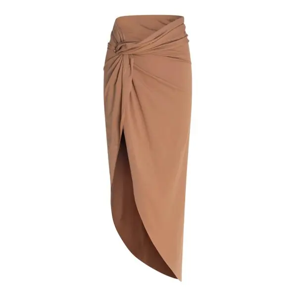 CIRCULAR PATH Sarong Cover Up Pecan - Brown