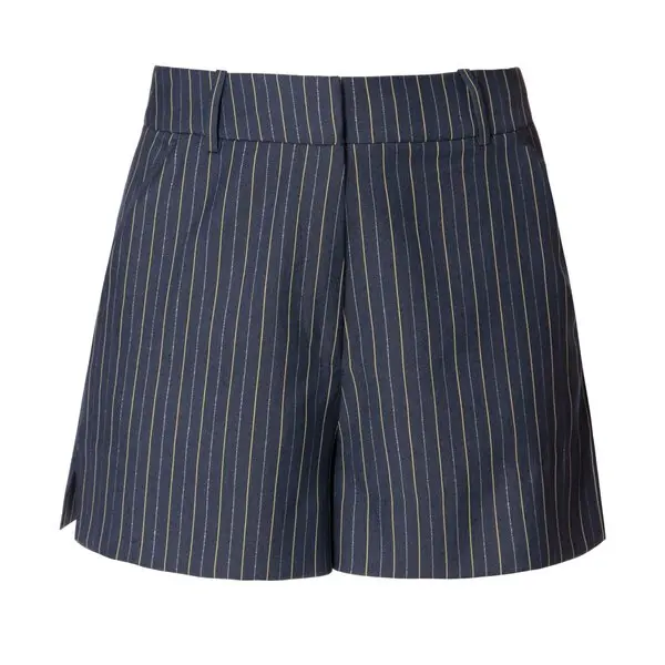 AGGI BY HALEWSKI Betsy Infinity Tailored Mini Suit Shorts - Blue