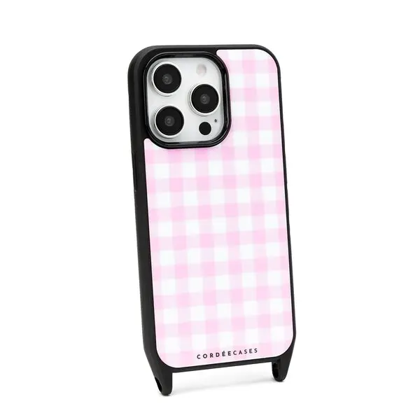 Cordée Cases Blue / White Gingham Phone Case Blush Magsafe - Blue/white