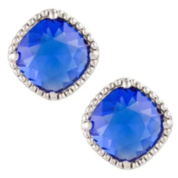 Grossé Silver / Blue Silver & Majestic Blue Crystal Earrings, Series Dazzle - Silver/blue