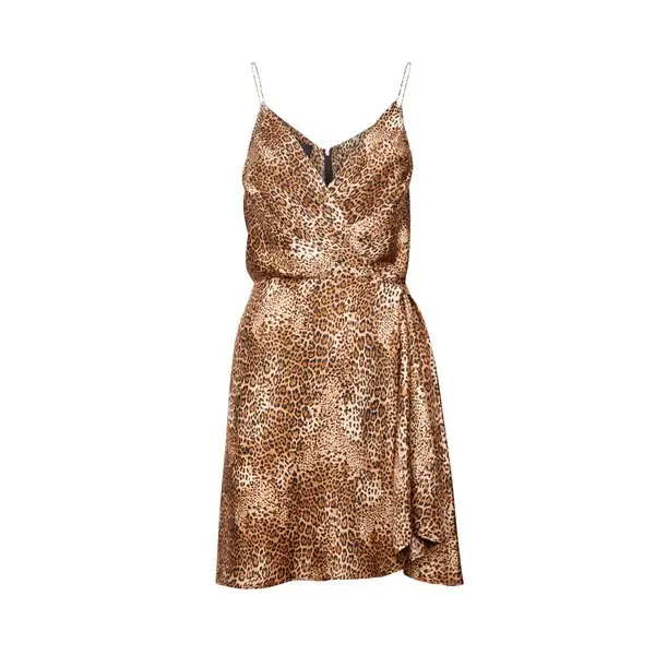 SVETA MILANO Nancy Leopard Short Dress - Gold