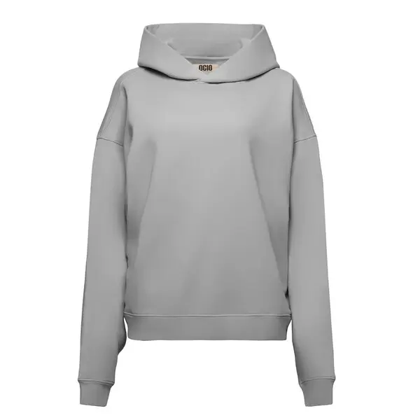 OCIO LEISUREWEAR Neutrals / Oversized Hoodie In Ash - Grey