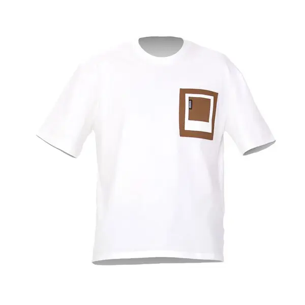 SMART AND JOY Pocket Window T-shirt - White