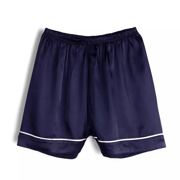 NOBLESSE OBLIGE Navy Piped Pj Short - Blue
