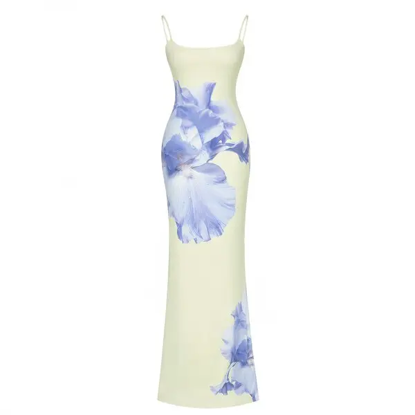 HERFETCH Maxi Lilac Dress- Multicolour
