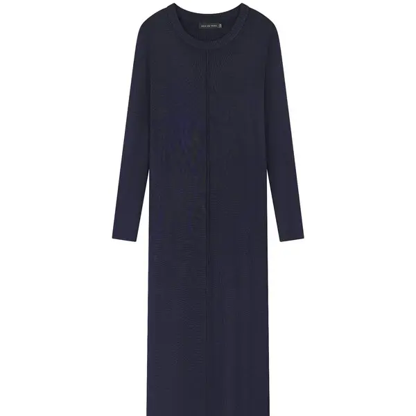 RAVE ON TREND Knitted Maxi Dress - Blue