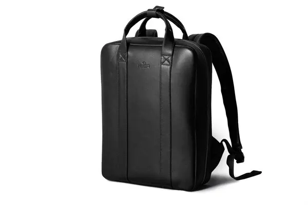 HARBER LONDON Leather Backpack - Black