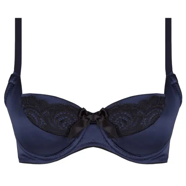 EMMA HARRIS Signature Navy Balcony Bra - Blue