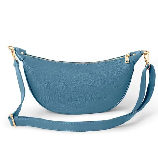 BETSY & FLOSS Ambra Crossbody Waist Bag In Denim - Blue