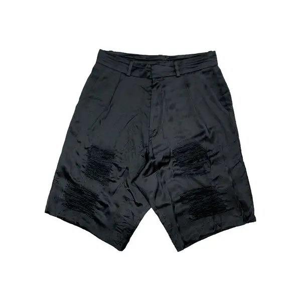 MAISON BOGOMIL Short Textured Pants - Black