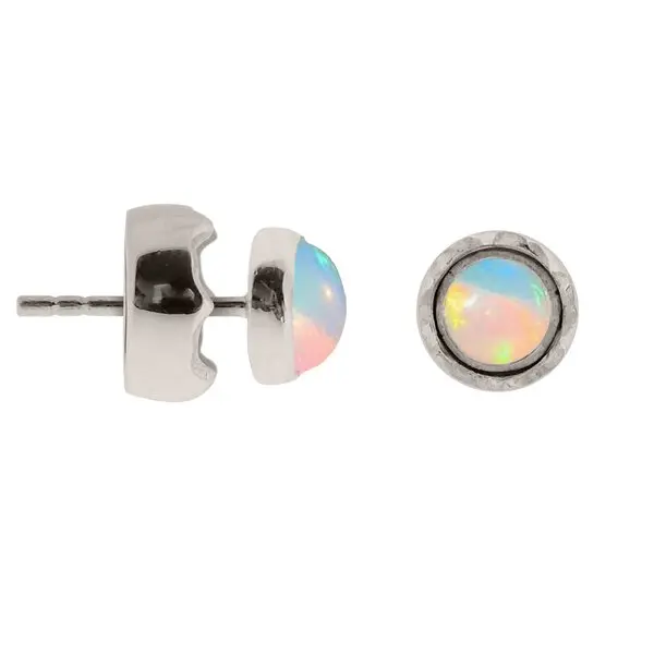 CHARLOTTE'S WEB JEWELLERY Maya Stud Earrings Opal - Silver