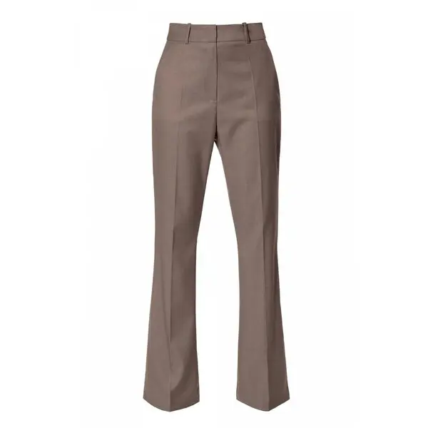 AGGI BY HALEWSKI Camilla Melange Trousers Long - Brown