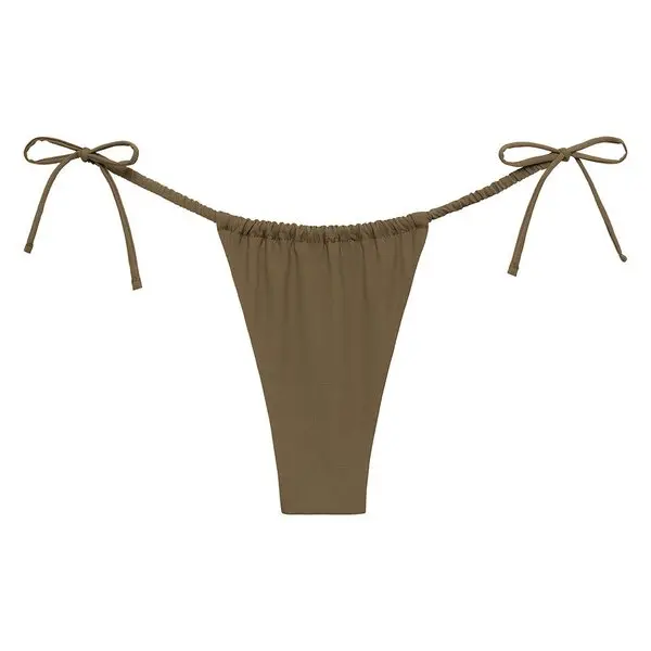MONTCE Khaki Brasil Scrunch Bikini Bottom - Green