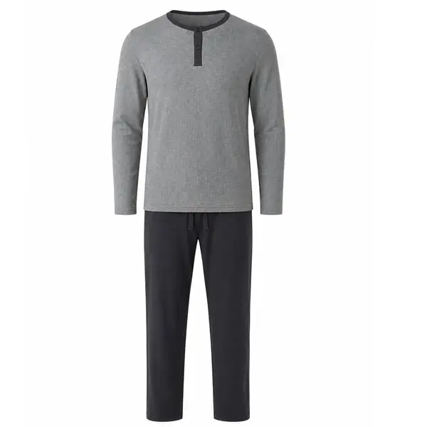 ZD ZERO DEFECTS Long Modal Pyjamas Max - Grey