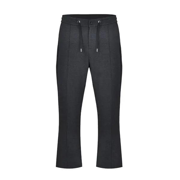 DAVID WEJ Enzo Cotton Loose Fit Trouser Charcoal - Grey