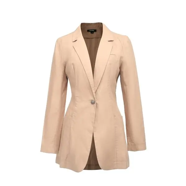 SMART AND JOY Tailored Blazer Jacket - Brown